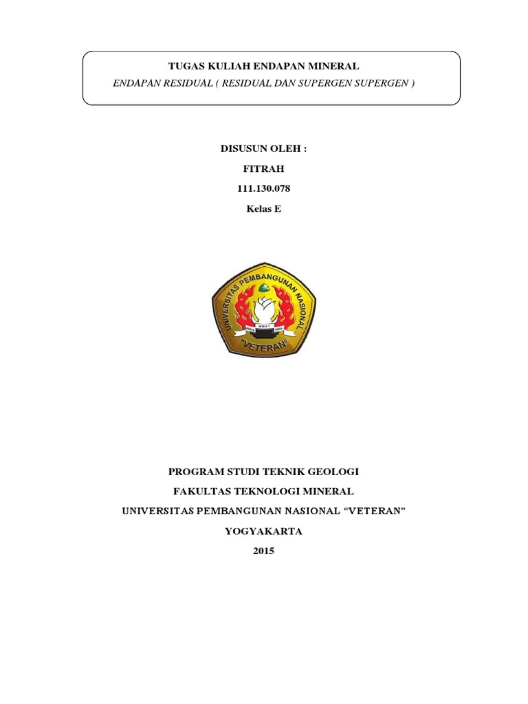 Endapan Supergen | PDF