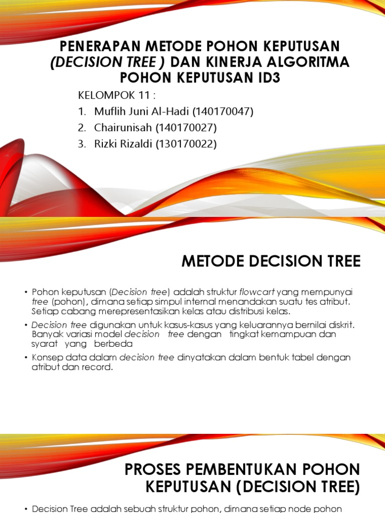 Penerapan Metode Pohon Keputusan (Decision Tree) | PDF