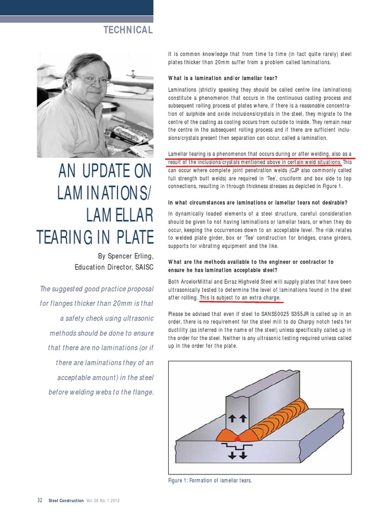 Detecting Laminations in Thick Steel Plates | PDF | Structural Steel ...