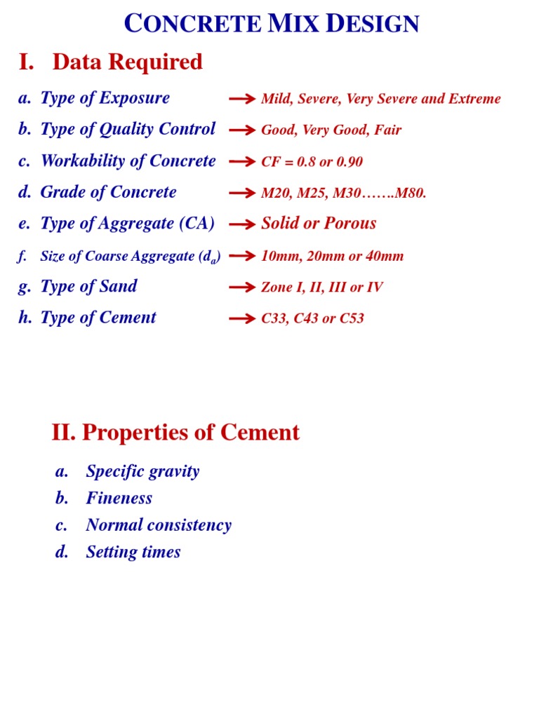 2 Concrete Mix Design | PDF