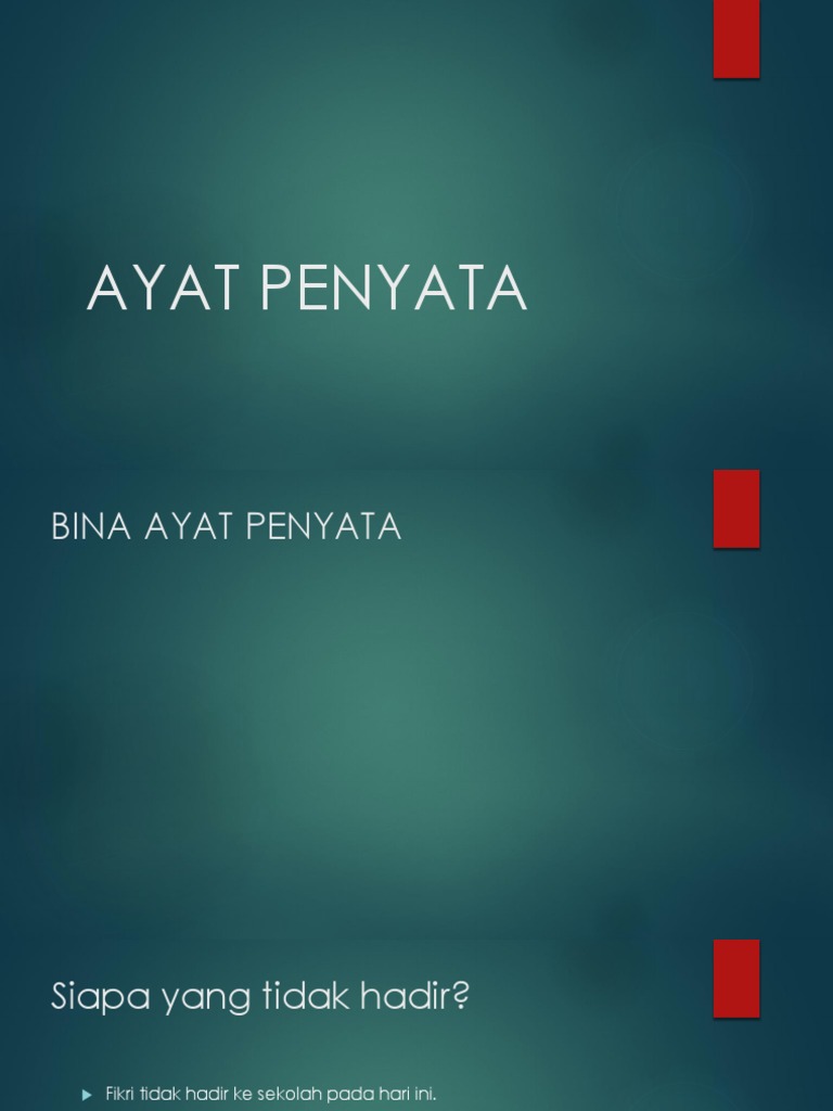 Ayat Penyata | PDF
