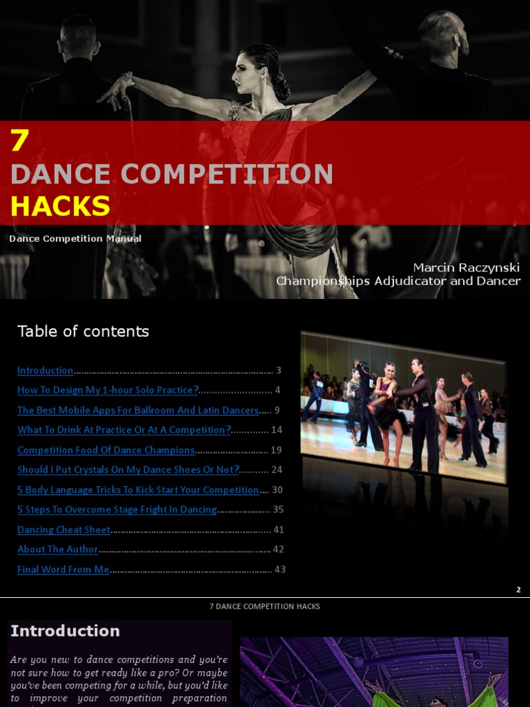 7 Dance Competition Hacks | PDF | Drink | Dances
