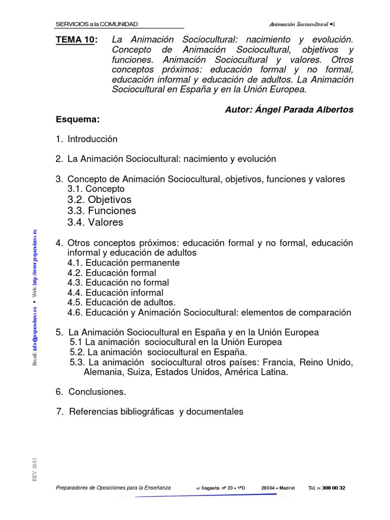 Servicios A La Comunidad Tema | PDF | El aprendizaje permanente | Sociedad