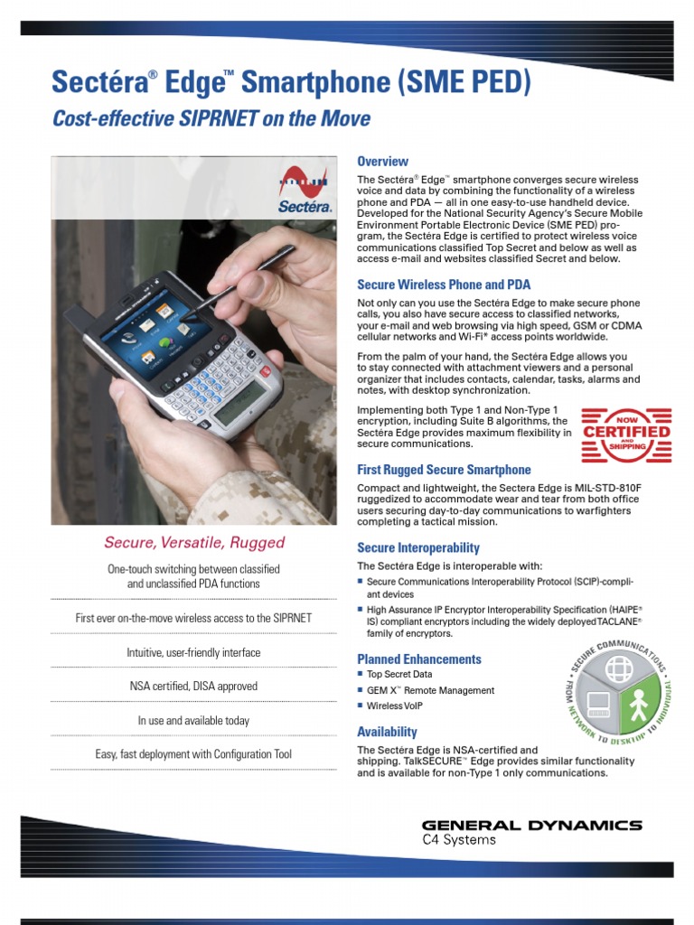 GD Sectera - Edge W | PDF | Personal Digital Assistant | Smartphone