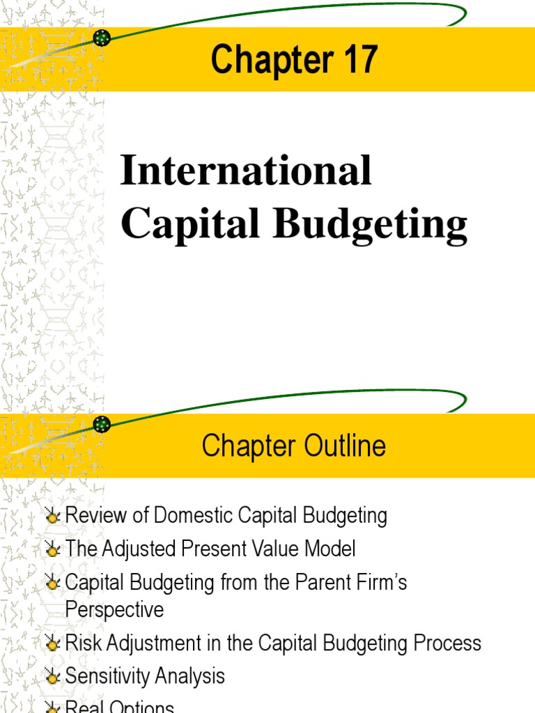 International Capital Budgeting Guide | PDF | Capital Budgeting | Net ...