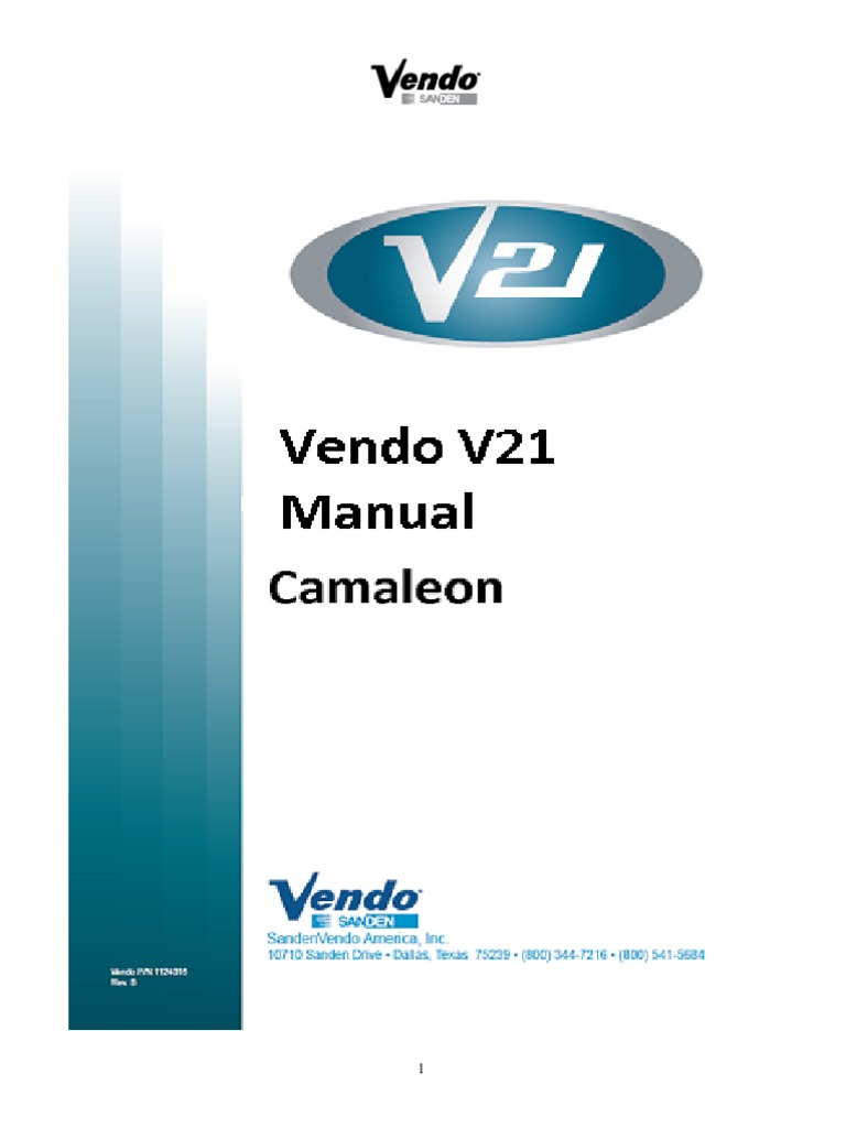Manual Chameleon V21 Sanden Vendo Spanish | PDF | Refrigeración ...