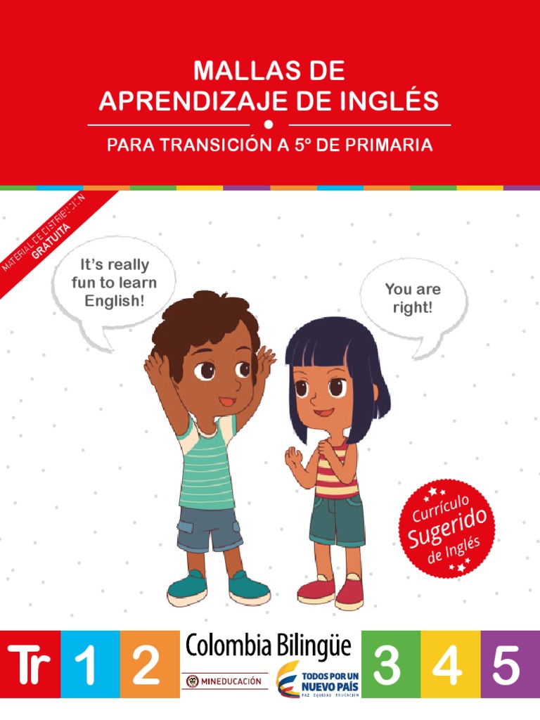 Malla de Aprendizaje, DBA, Estandares de Ingles | Educación primaria ...