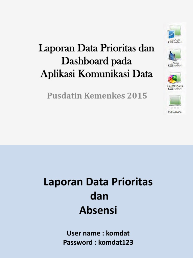 Laporan Data Prioritas Dan Dashboard Komdat | PDF