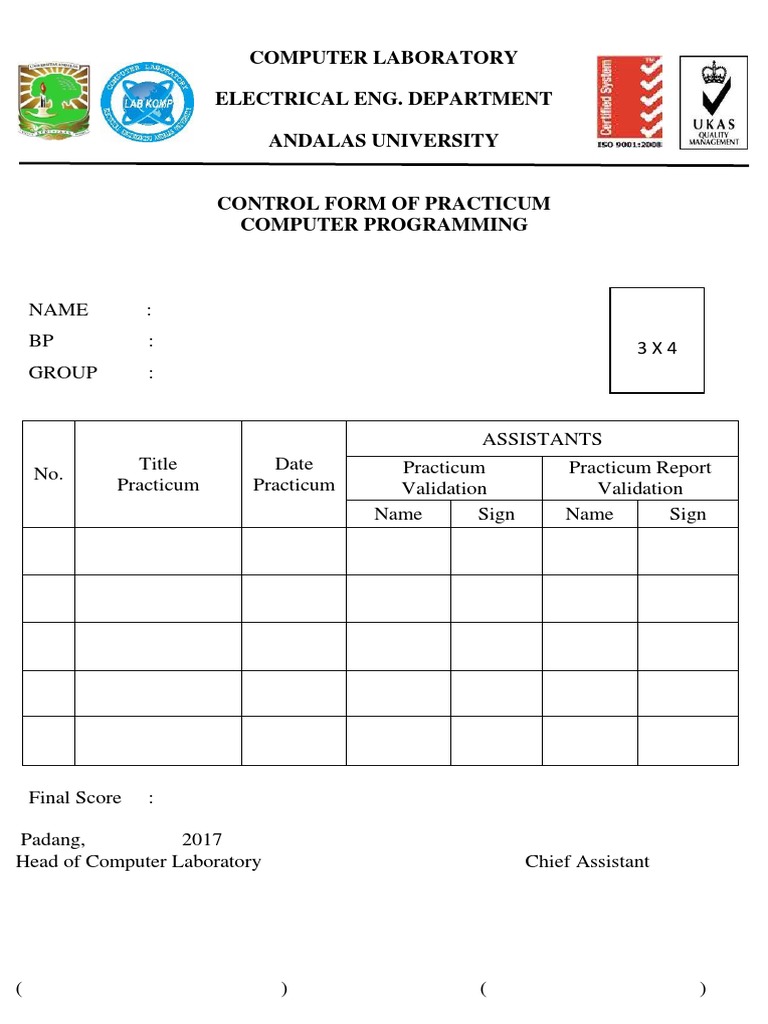 Computer Laboratory Electrical Eng. Department Andalas University | PDF