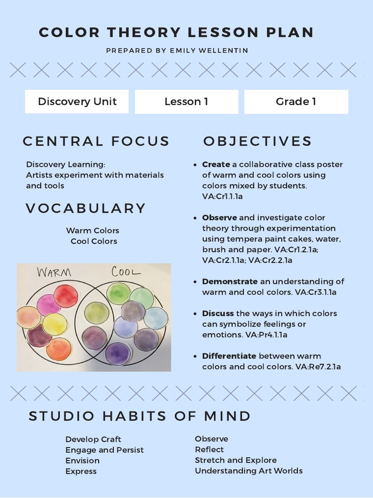 Grade 1 Color Theory Lesson Plan | PDF | Philosophy