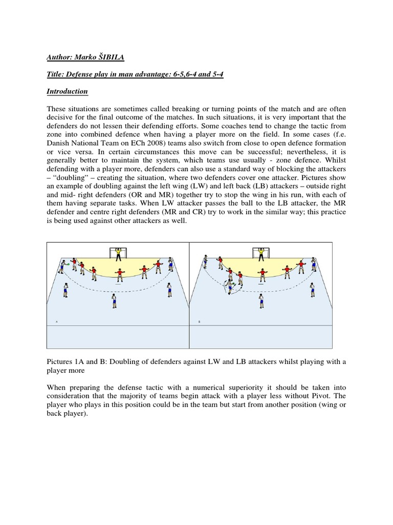 Defence Play Numerical Advantage Copenhagen Sibila | PDF | Defender ...