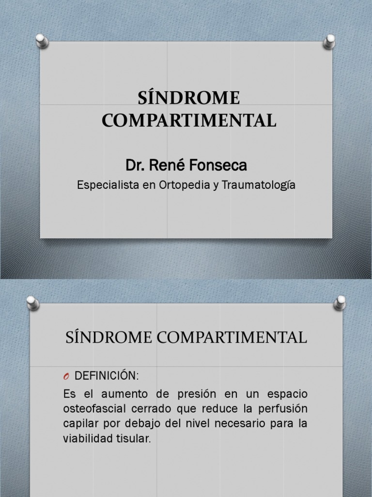 Síndrome Compartimental y Fasciotomía | PDF | Isquemia | Medicina CLINICA