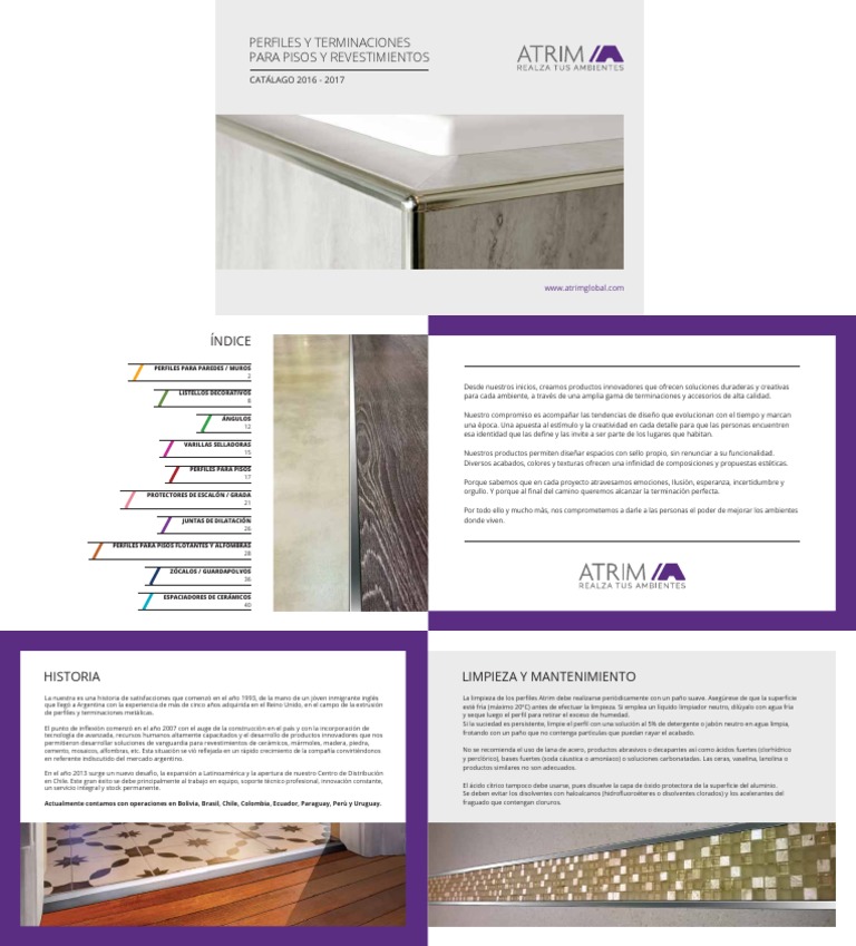 ATRIM- Catálogo 2017 | PDF | Aluminio | Acero