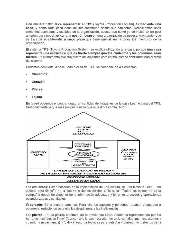 Casa Lean Explicacion | PDF | Fabricación e ingeniería | Science