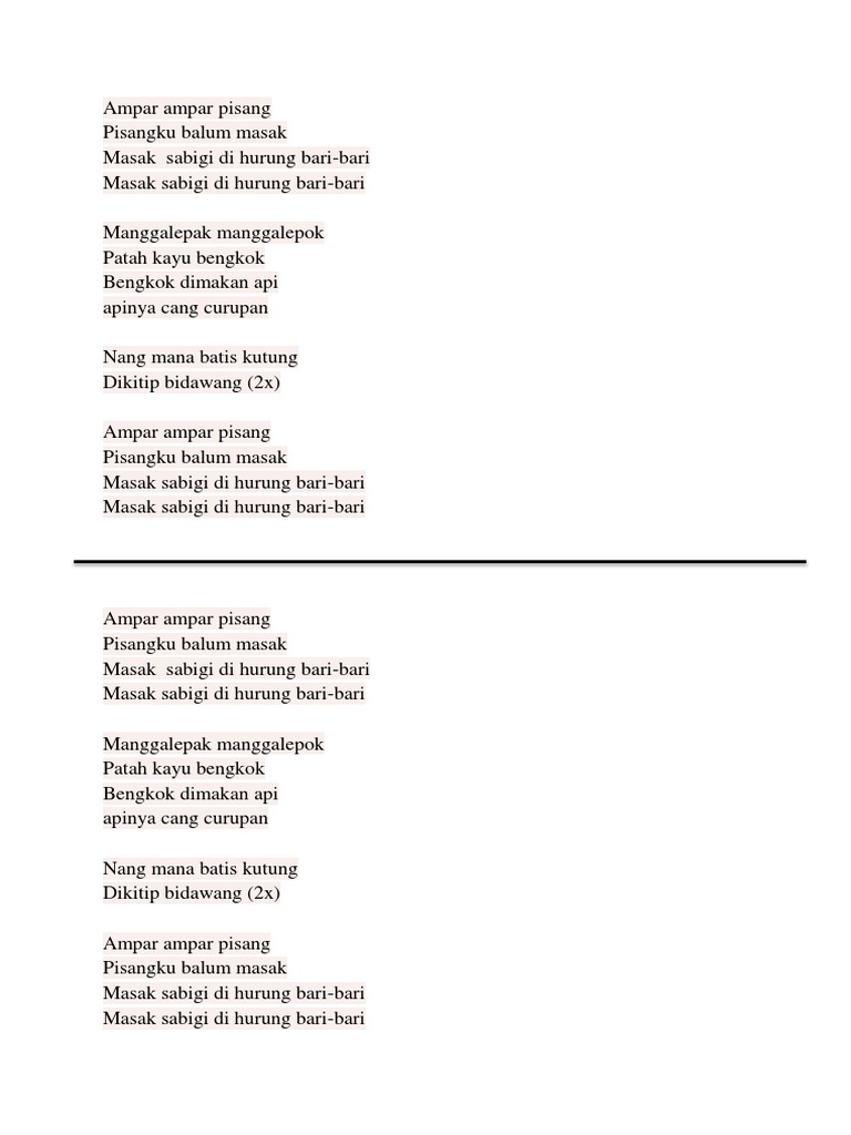 Ampar Ampar Pisang Pdf