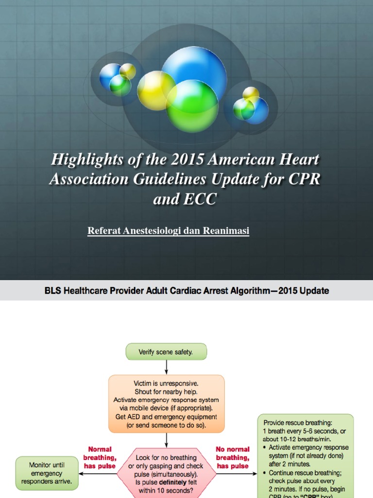 Highlights of The 2015 American Heart Association Guidelines Update For CPR and ECC | PDF ...