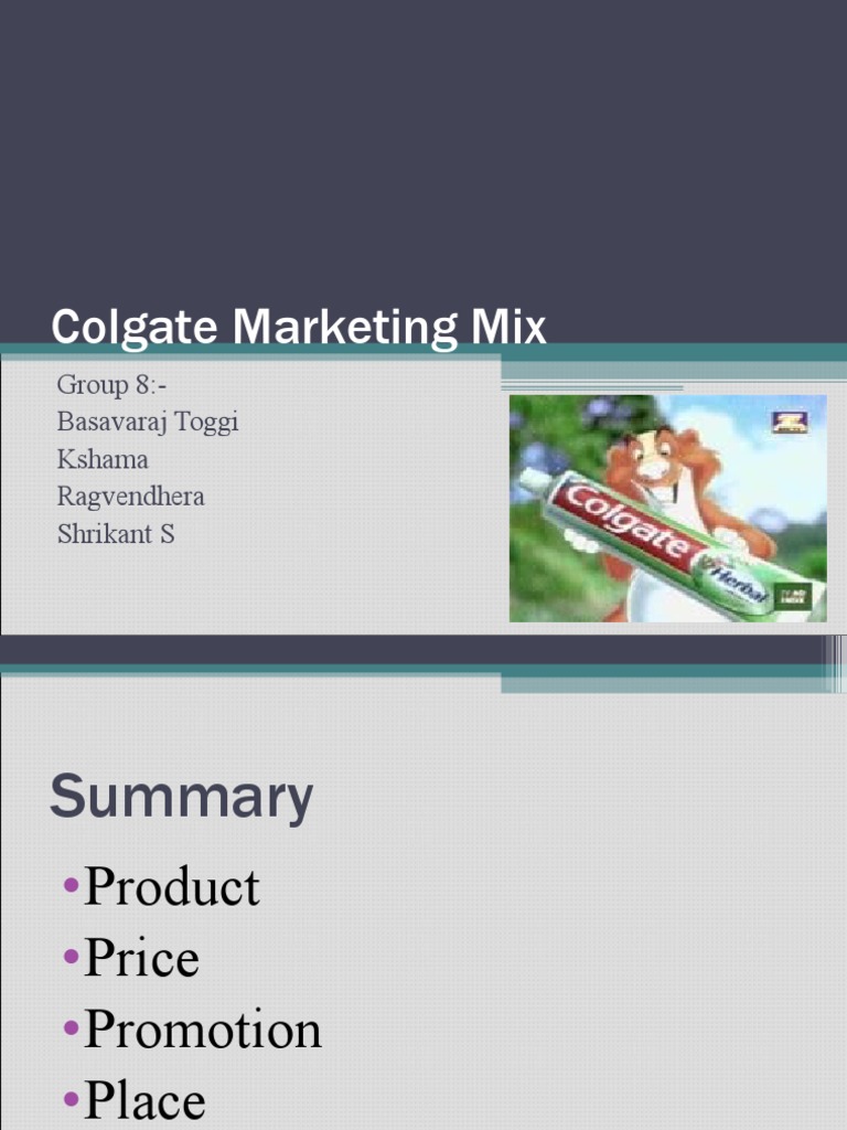 Colgate Marketing Mix | PDF | Business | Law