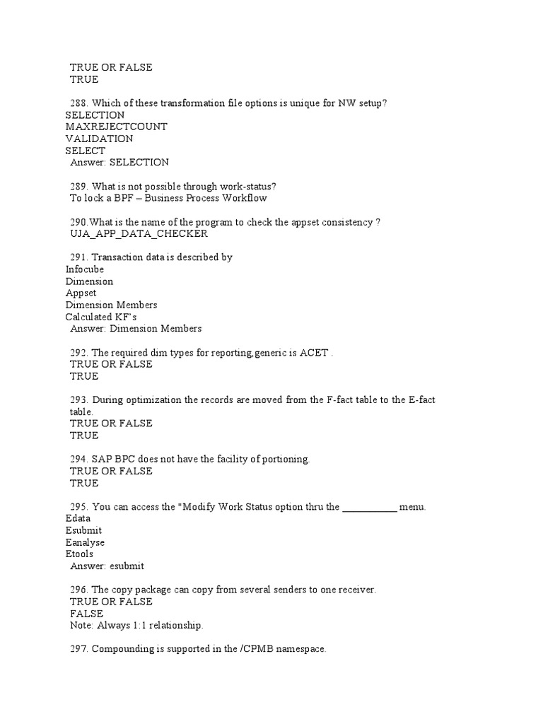 BW Object Equivalent To A BPC Cube | PDF | C (Programming Language ...