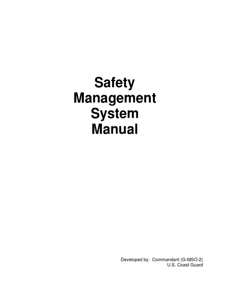 USCG Safety Managment System SMS Manual PDF | Download Free PDF ...