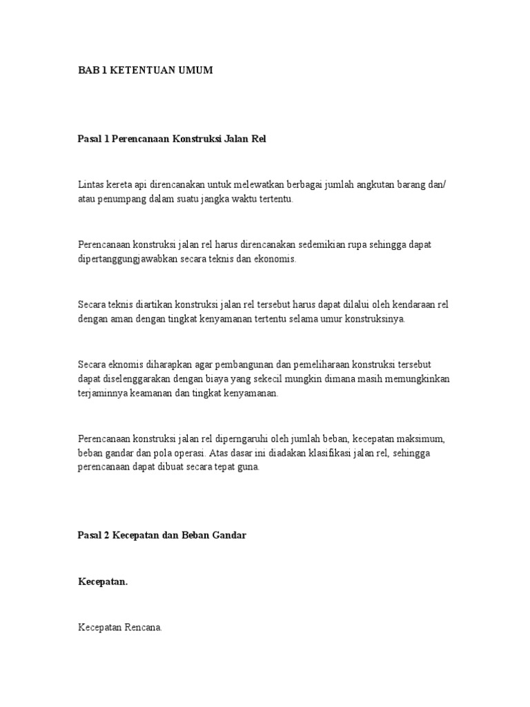 PD 10 Perencanaan Konstruksi Jalan Rel2 | PDF