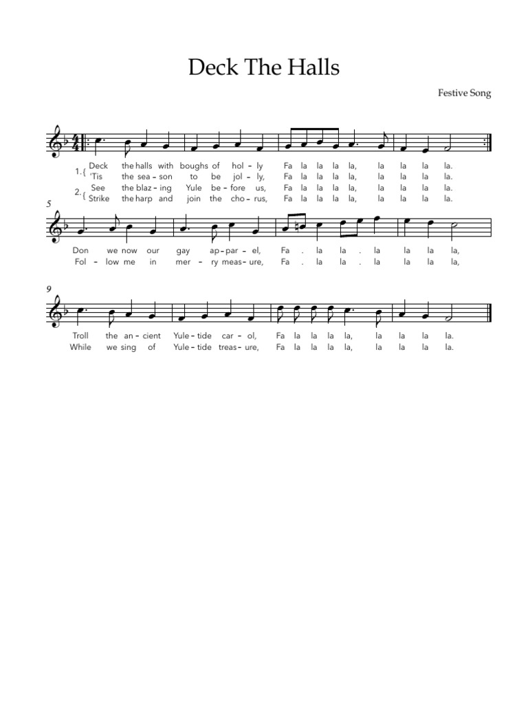 Deck The Halls | PDF