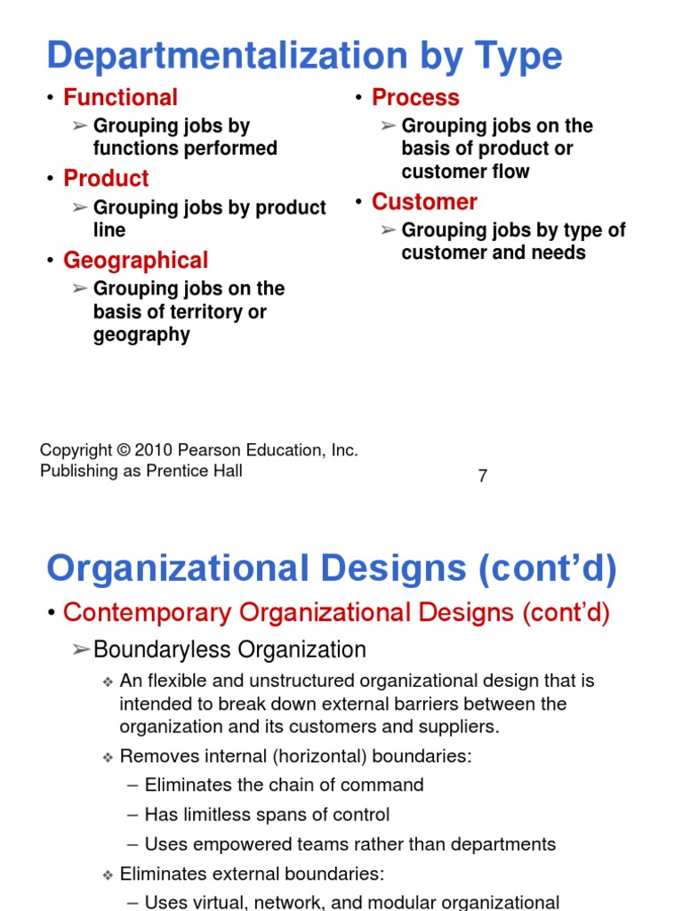 Departmentalization by Type: Functional Process | PDF