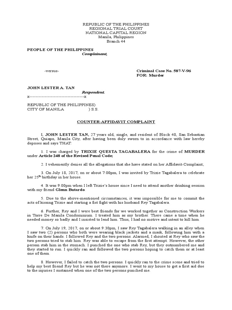 People of The Philippines: Complainant | PDF | Virtue | Social Institutions