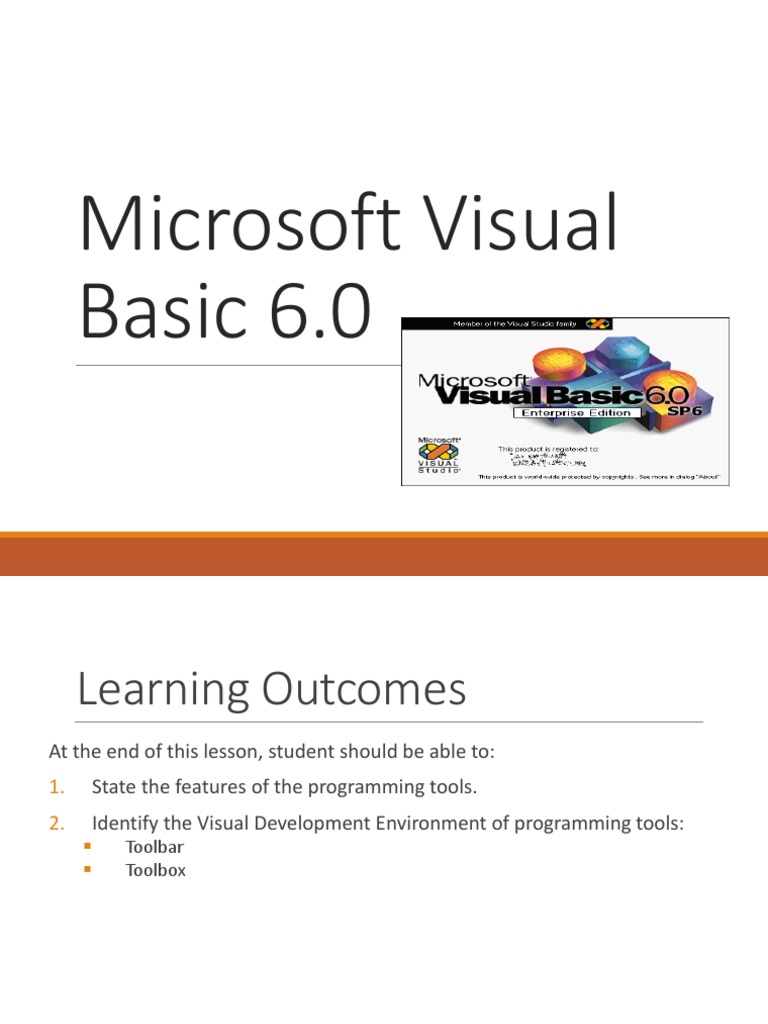 Microsoft Visual Basic 6.0 | PDF