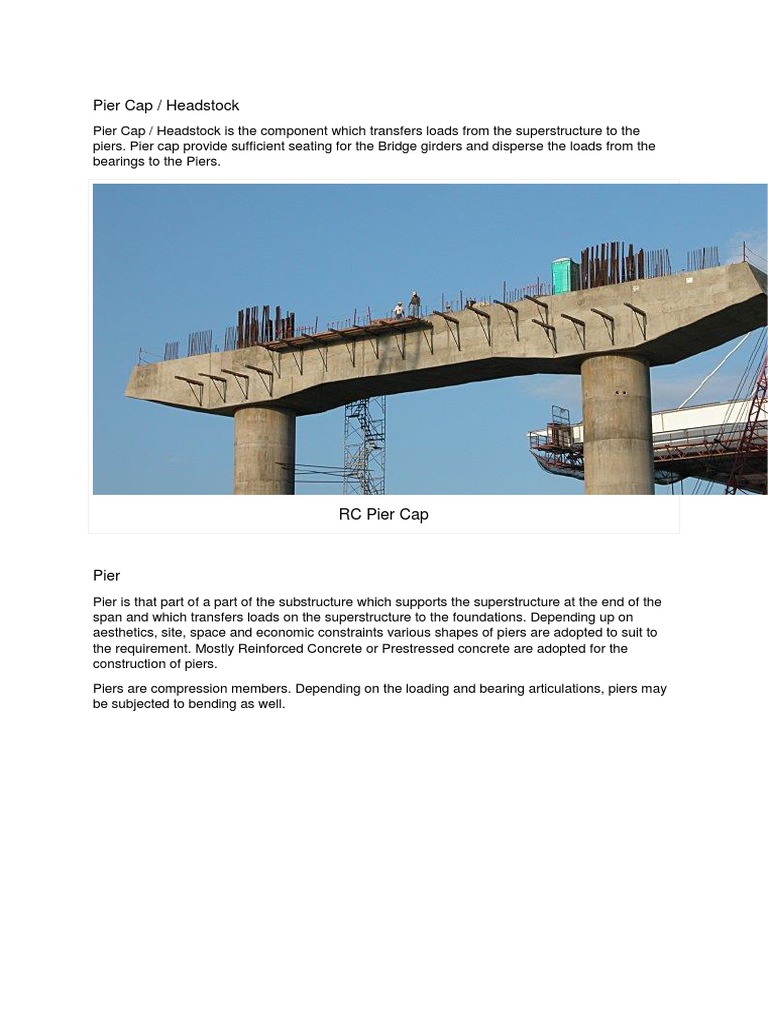 Understanding Pier Caps in Bridge Design | PDF | Technology & Engineering