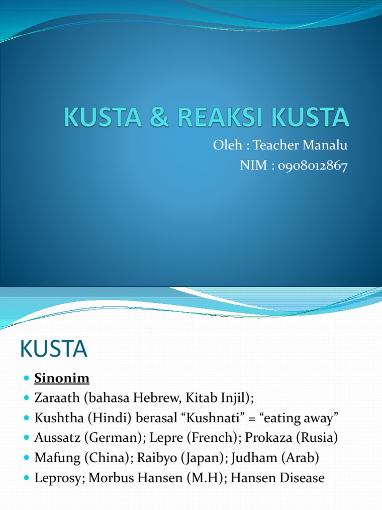 Kusta & Reaksi Kusta | PDF