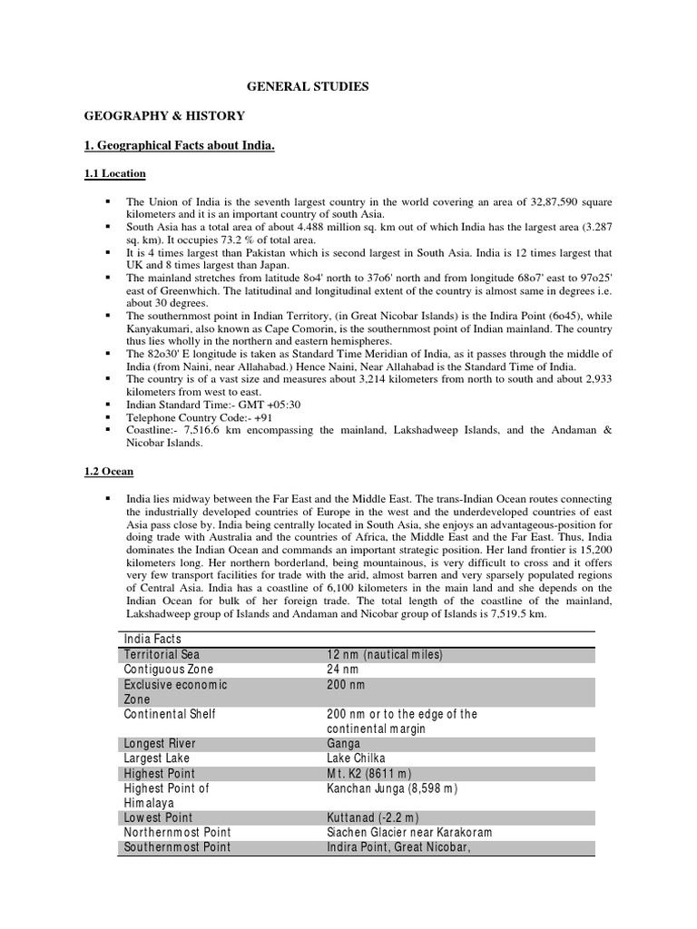 Static GK Notes | PDF | Indian National Congress