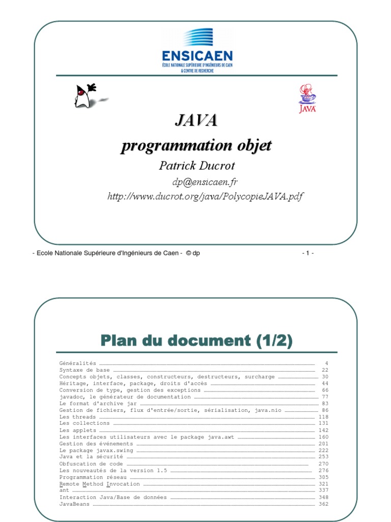 Polycopie JAVA | PDF