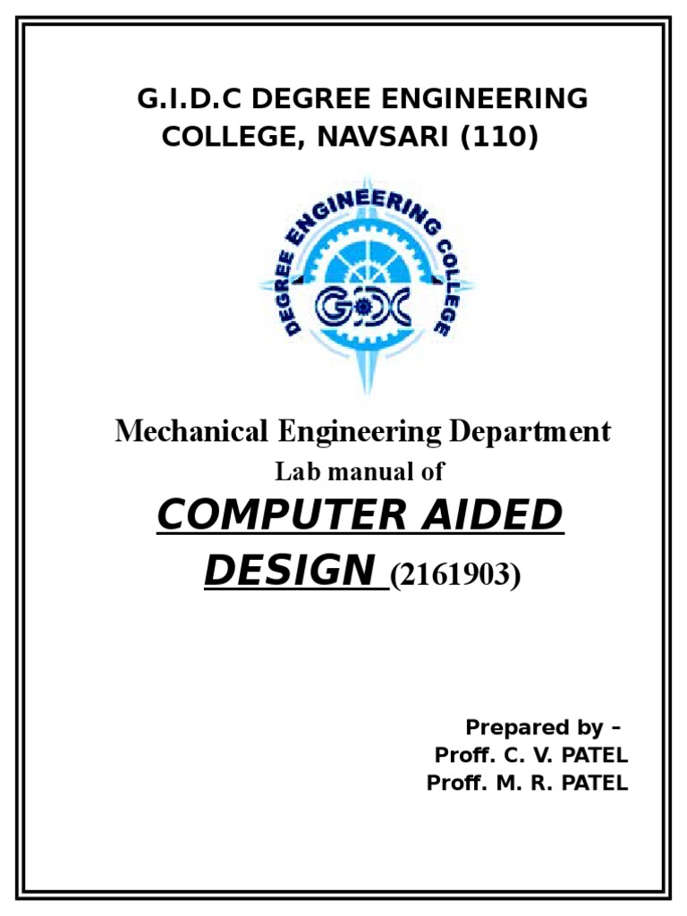 Cad Lab Manual-2016 | PDF | Finite Element Method | Computer Aided Design