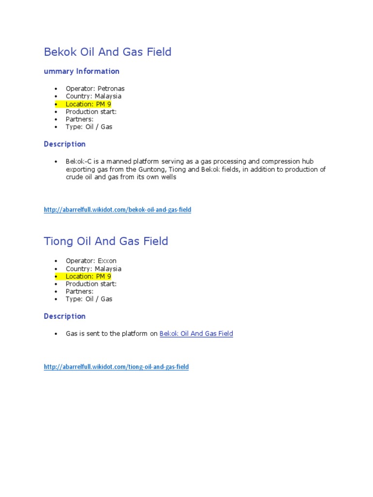 Oil and Gas Field | PDF | Enhanced Oil Recovery | Petroleum