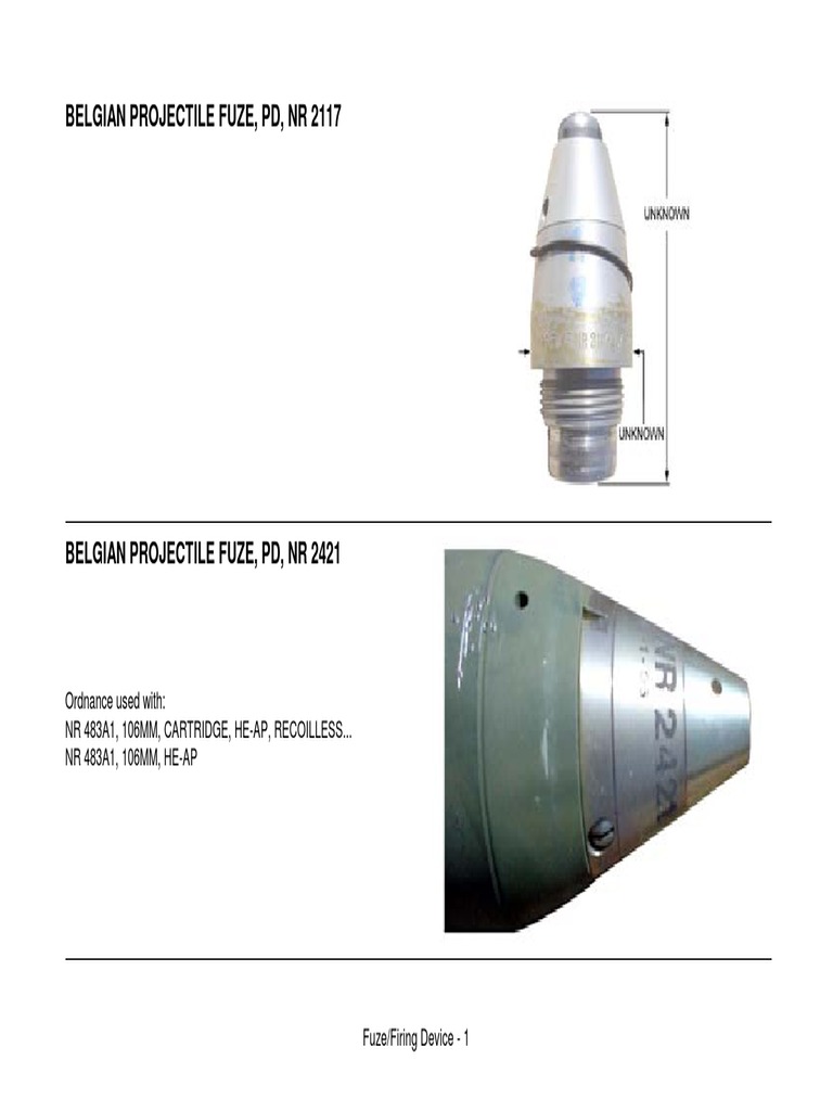 04 Fuze PDF | PDF | Artillery | Shell (Projectile)