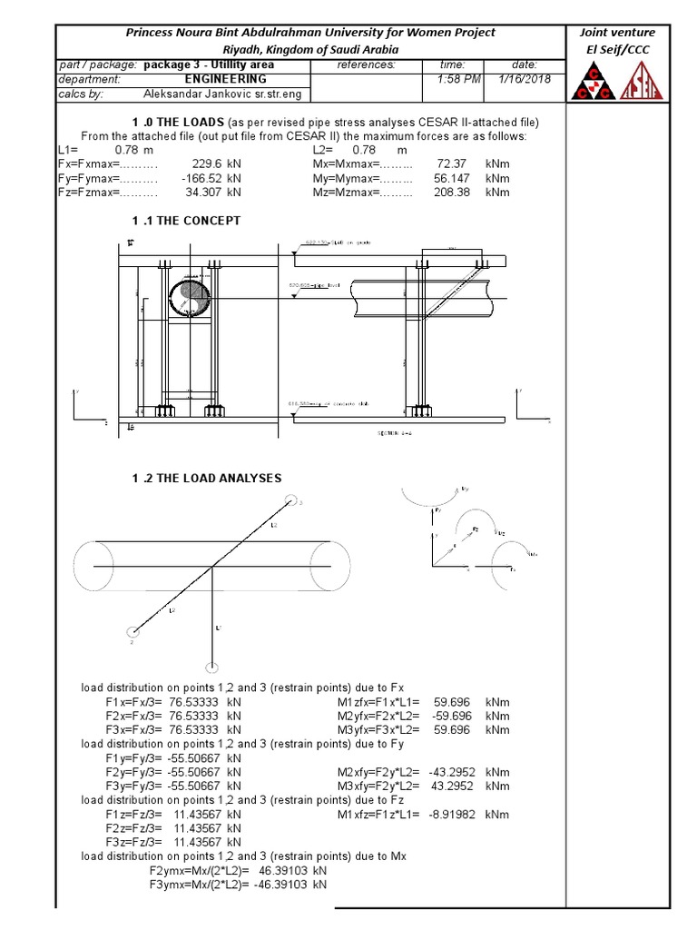 Anchor Steel Supports-Loads | PDF | Science & Mathematics