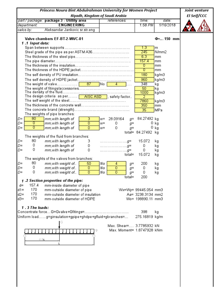 DI Pipe Support On The Concrete | PDF | Pipe (Fluid Conveyance ...