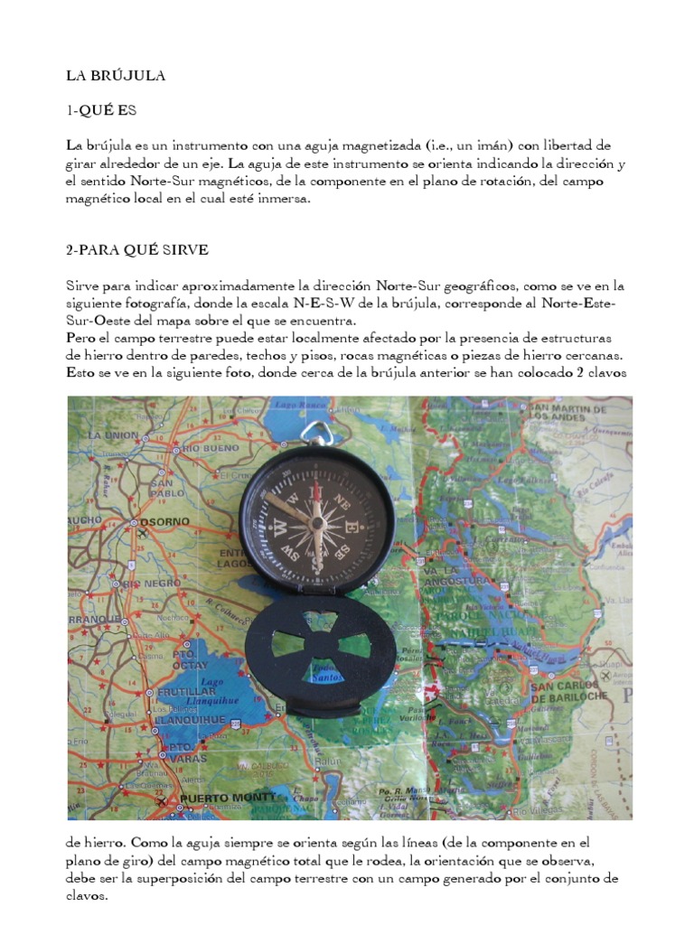 Brújula | PDF | Campo magnético | Imán