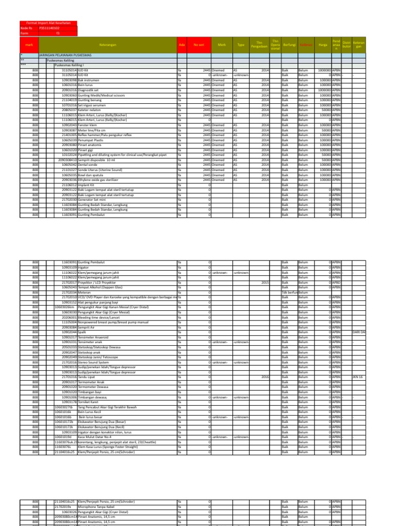 Format Import Alkes | PDF | Nature