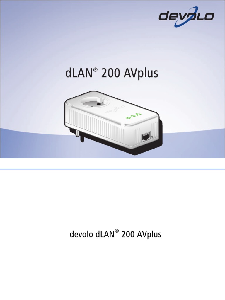 Manual DLAN 200 AVplus Es | PDF | Contraseña | Red de computadoras