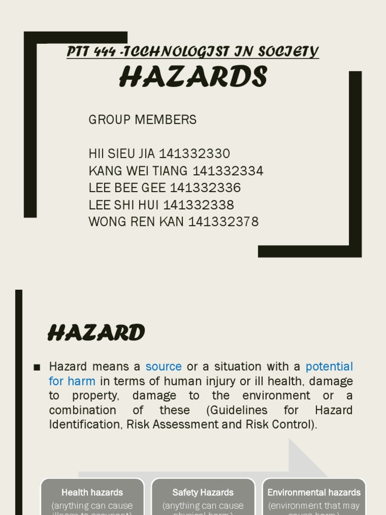Hazard Full Slide | PDF | Personal Protective Equipment | Hazards