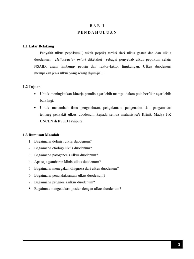 Ulkus Duodenum | PDF