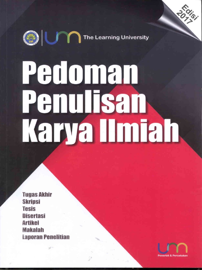 Pedoman Penulisan Karya Ilmiah 2017 (PPKI UM) | PDF