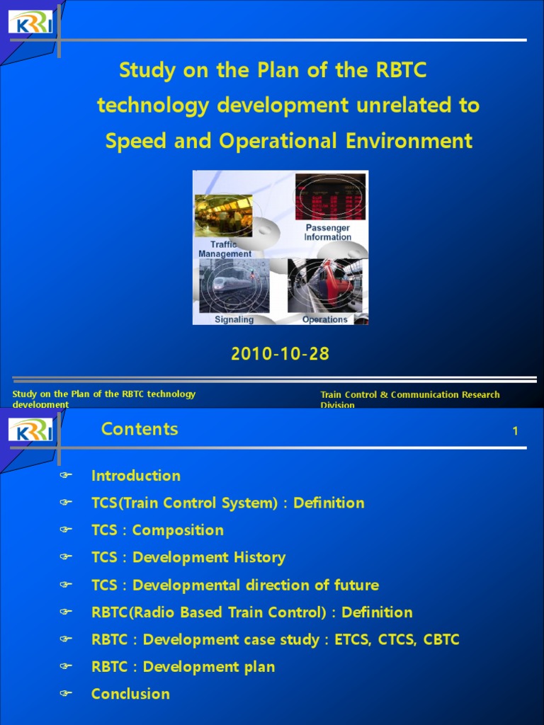 20101028-RBTC Presenrtation | PDF | Rail Transport | Transportation ...