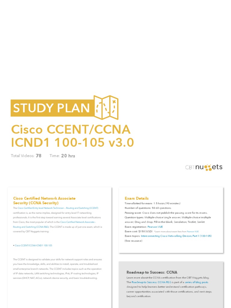 CCENT/CCNA Study Guide | PDF | Cisco Certifications | I Pv6