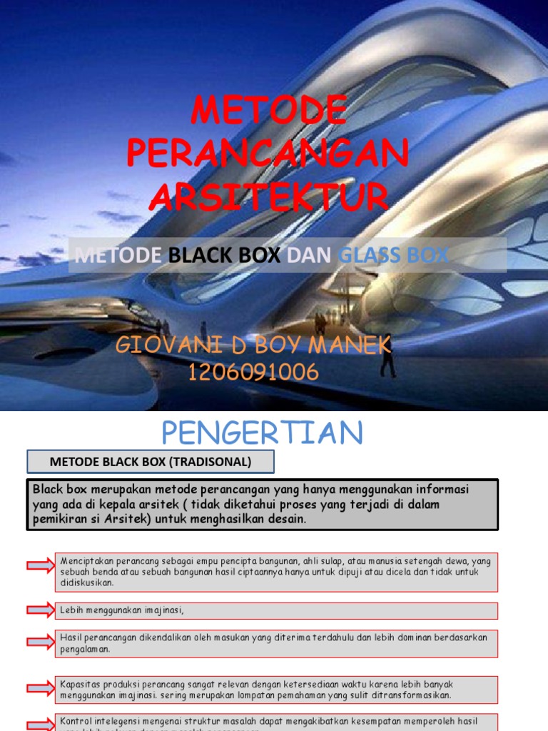 Metode Perancangan Arsitektur | PDF