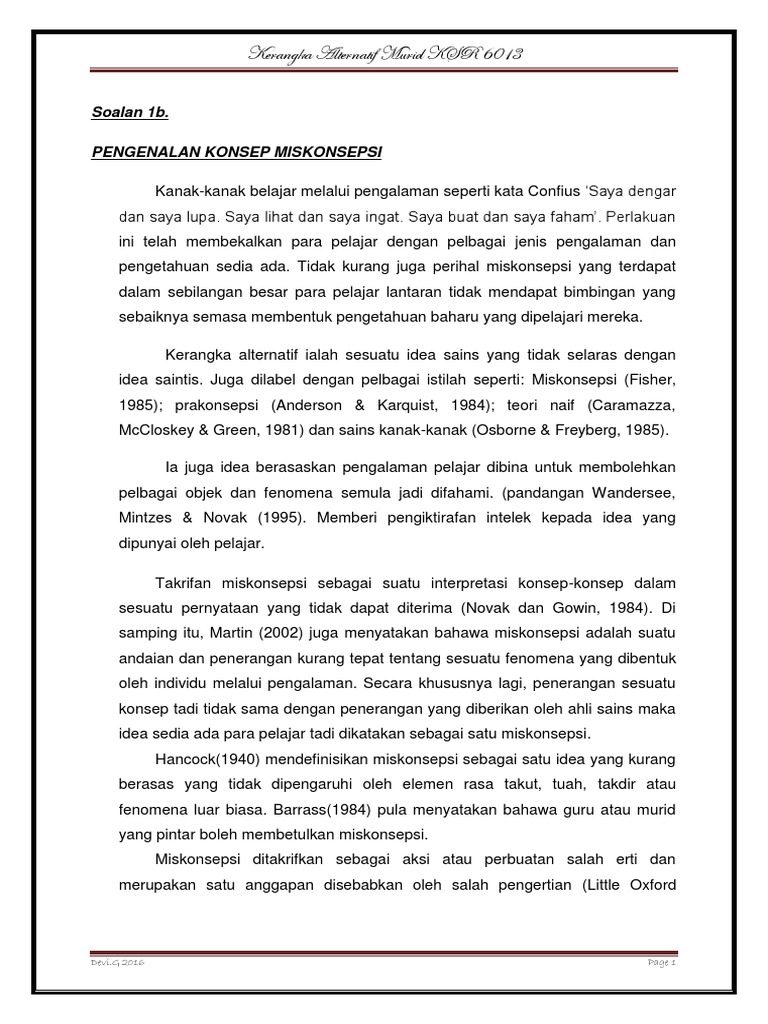 Konsep Miskonsepsi | PDF