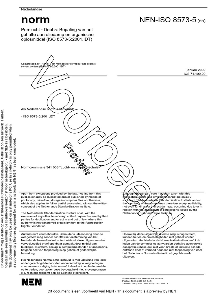 ISO 8573-5 Preview | PDF