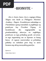 Example of Bionote | PDF