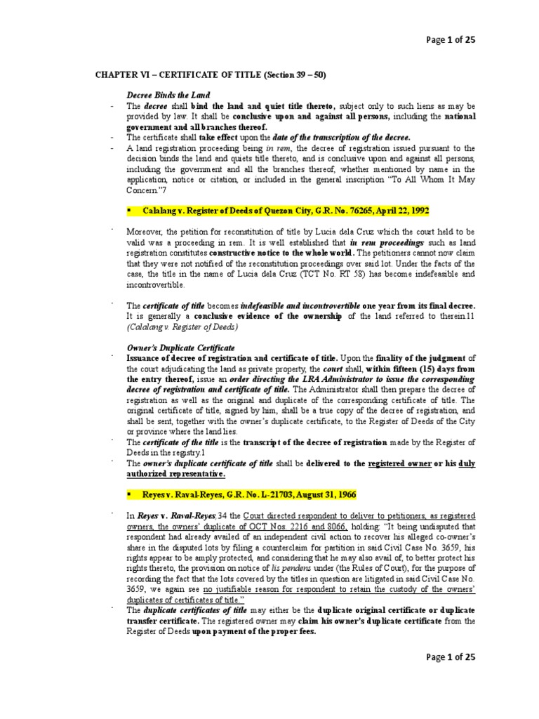 Land Titles and Deed | PDF | Laches (Equity) | Mortgage Law
